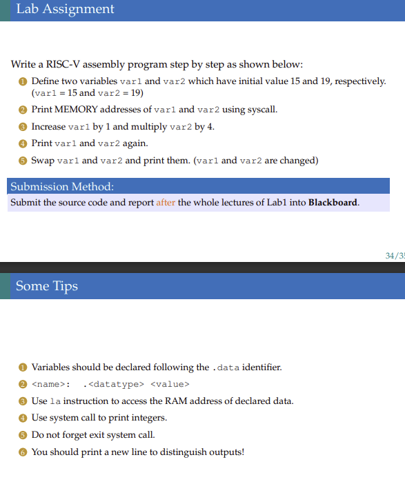 Solved Write A Risc V Assembly Program Step By Step As Shown 8253
