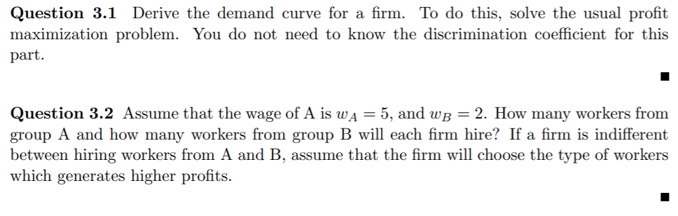 Solved Consider the model of taste-based discrimination | Chegg.com