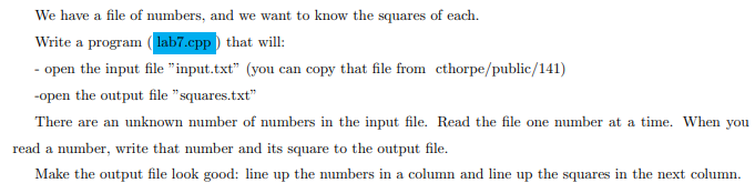 Solved In C++, Below is what is inside of the 'input.txt' | Chegg.com