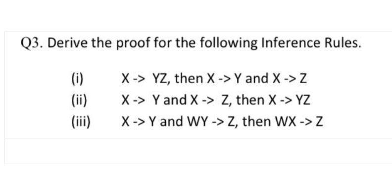 Solved Q3. Derive the proof for the following Inference | Chegg.com