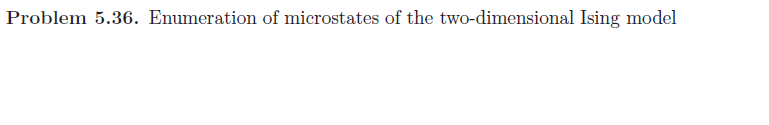 Problem 5.36. Enumeration of microstates of the | Chegg.com