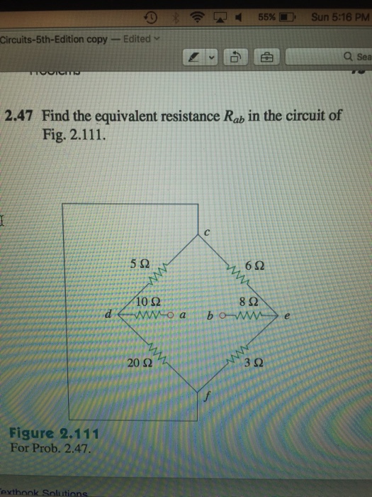 Solved Find the equivalent resistance R_ab in the circuit of | Chegg.com