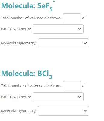 Solved Molecule: BeF2 . Total number of valence electrons: | Chegg.com
