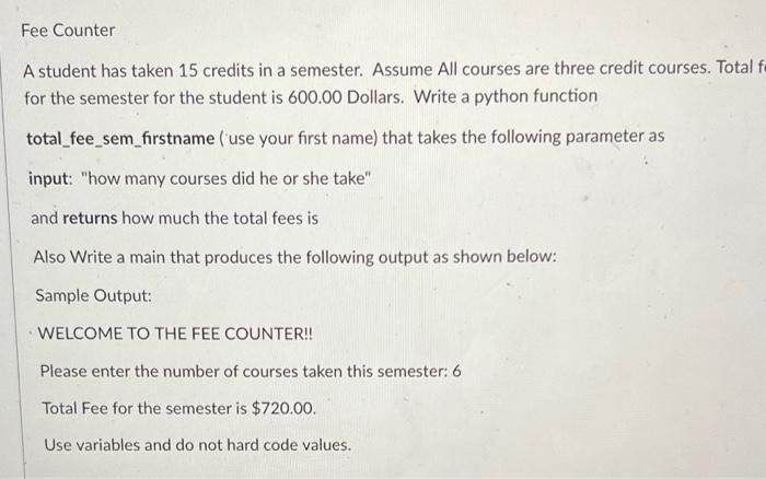 Solved A student has taken 15 credits in a semester. Assume | Chegg.com