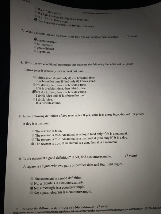 Solved 1. What is the conclusion of the following | Chegg.com