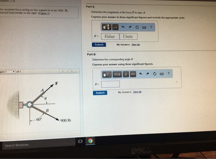Solved The resultant force acting on the support is to be | Chegg.com