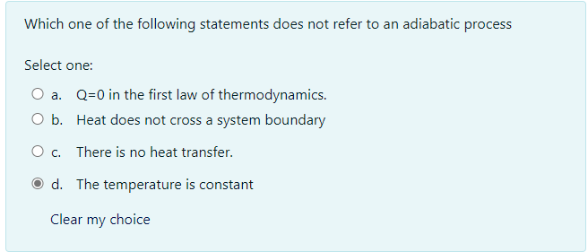 Solved Which one of the following statements does not refer | Chegg.com