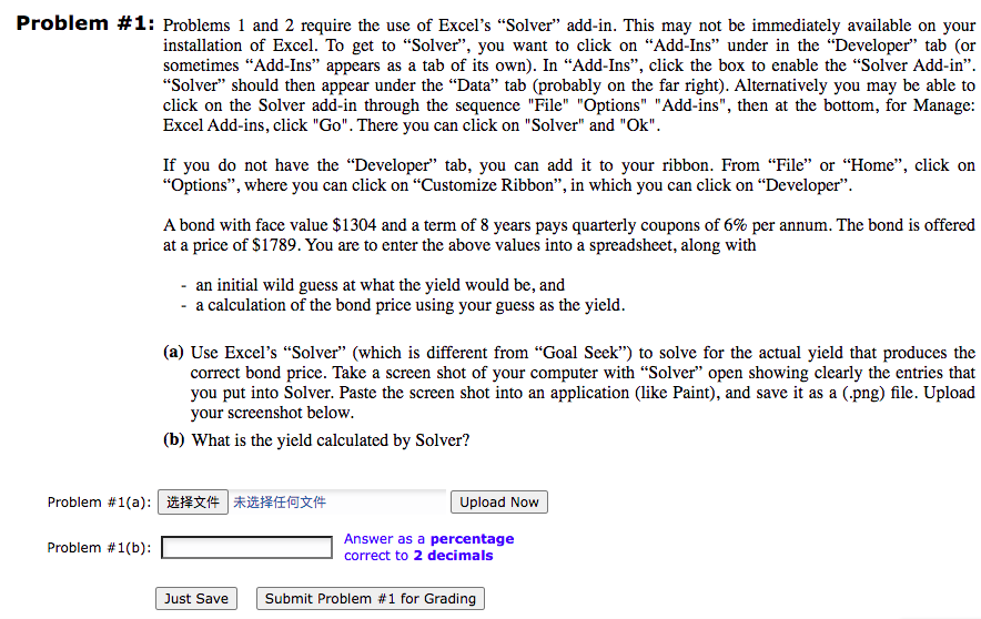 Solved Problem #1: Problems 1 and 2 require the use of | Chegg.com