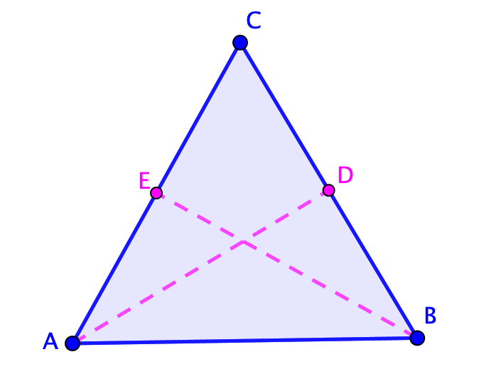 Solved ABC is an equilateral triangle with sides and angles | Chegg.com