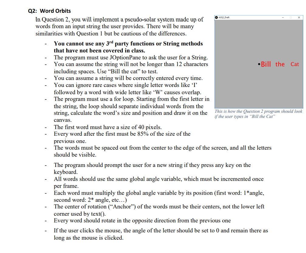 1302_Draft Q2: Word Orbits In Question 2, you will | Chegg.com