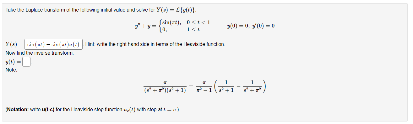 Solved Take the Laplace transform of the following initial | Chegg.com