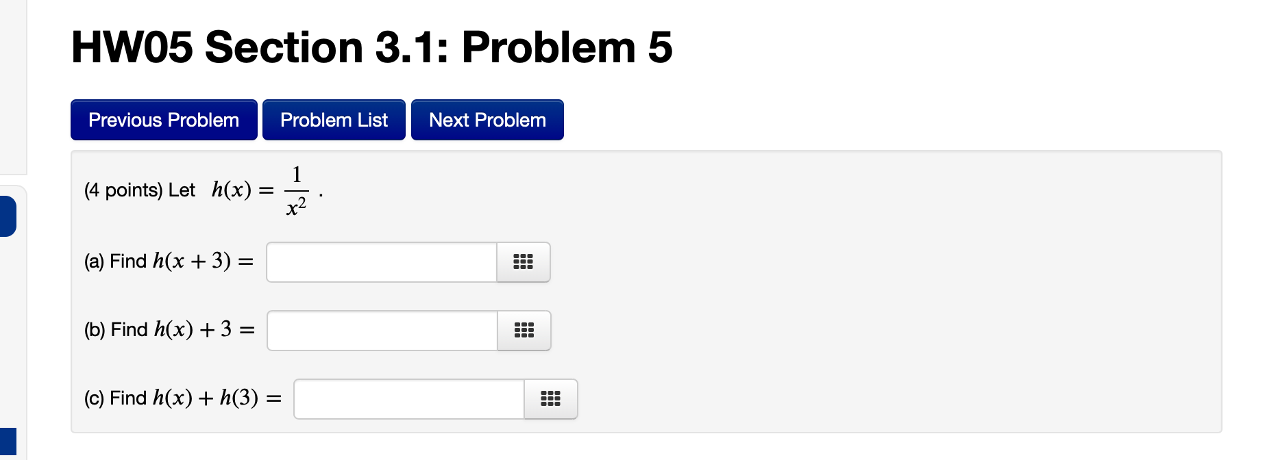Solved Hw05 Section 31 Problem 5 Previous Problem Problem 7908