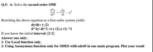 Solved This question is the subject of MATLAB programming. | Chegg.com