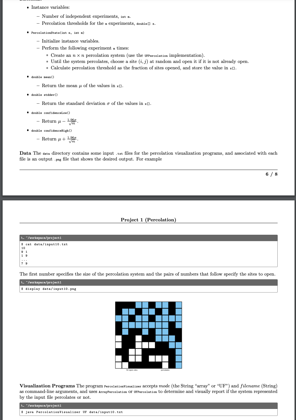 Solved Problem 3. (Estimation of Percolation Threshold) To | Chegg.com