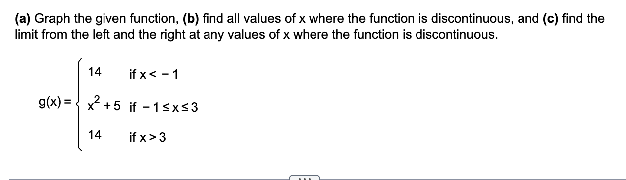 Solved (a) ﻿Graph the given function, (b) ﻿find all values | Chegg.com