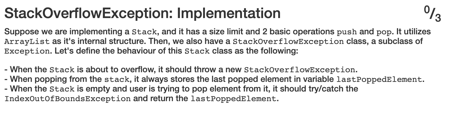 Solved Stack Overflowexception Implementation Suppose We