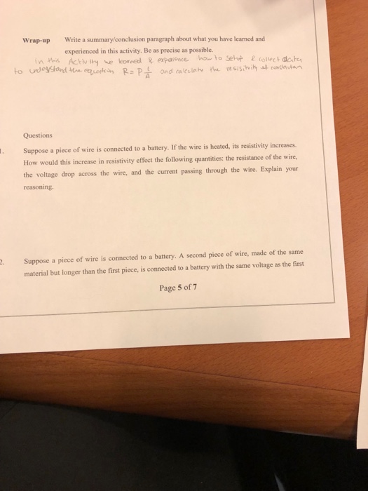 Solved Wrap-up Write a summary/conclusion paragraph about | Chegg.com