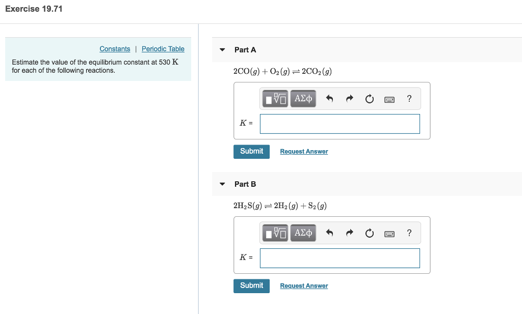 Solved Exercise 19.71 Constants Periodic Table Part A | Chegg.com