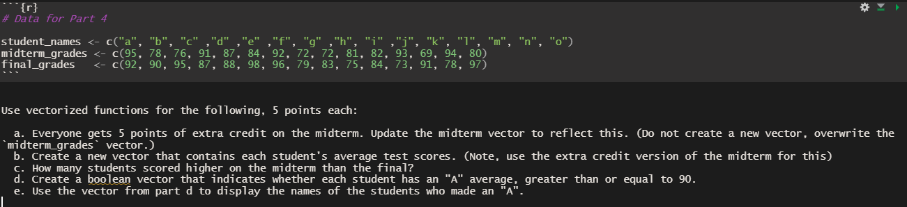 Solved **{r} # Data for Part 4 student names