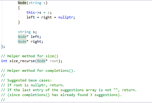 Solved Need help implementing void | Chegg.com