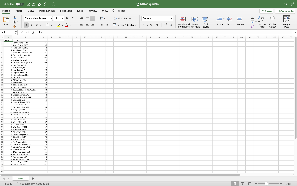 Using Microsoft Excel (Quantitative Data): Download | Chegg.com