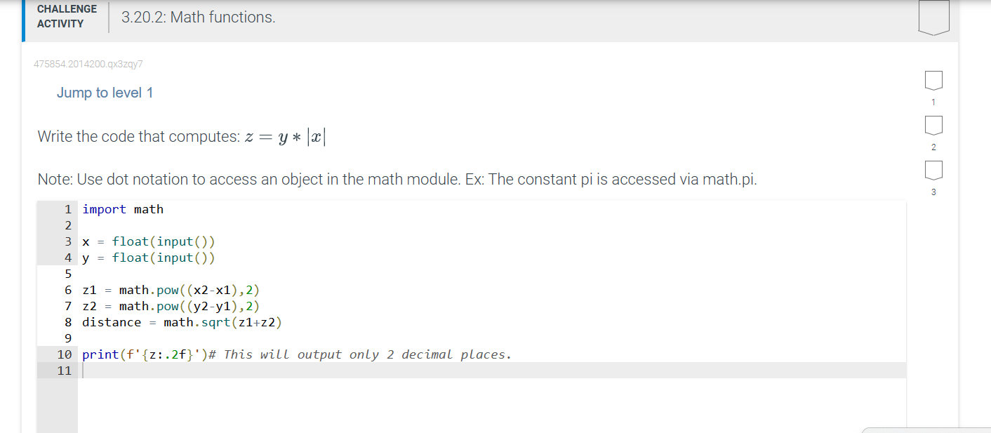 Solved ACTIVITY 3.20.2: Math functions. | Chegg.com