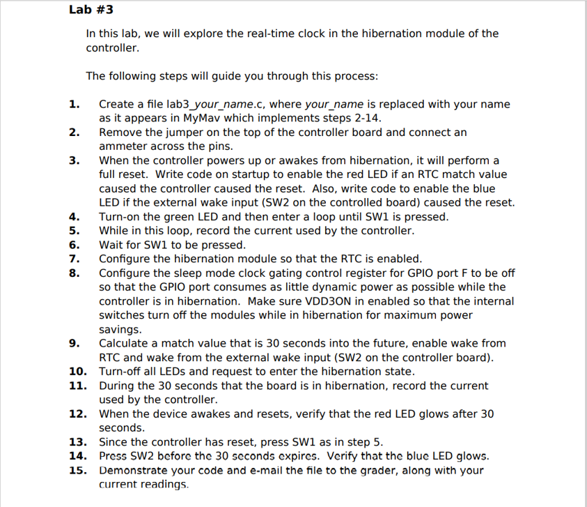 Lab #3 In this lab, we will explore the real-time | Chegg.com