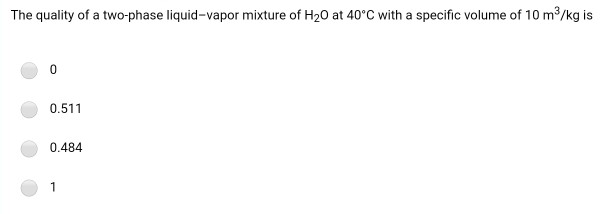 Solved The quality of a two-phase liquid-vapor mixture of | Chegg.com
