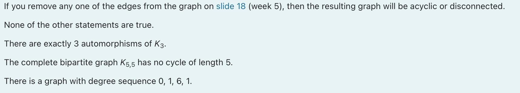 Solved Tick all the statements that are true. For first one | Chegg.com