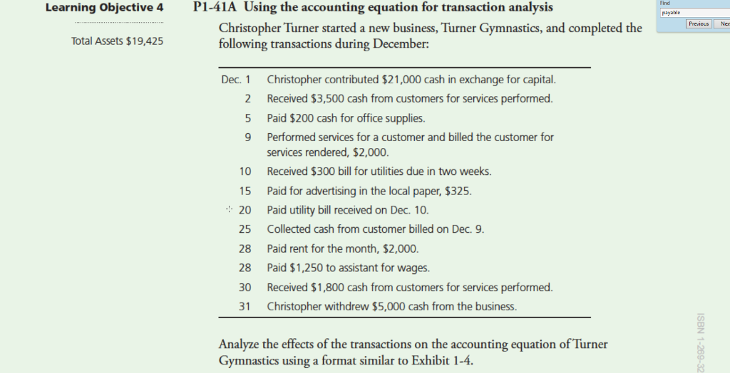 Solved Complete the following exercise in Excel: | Chegg.com