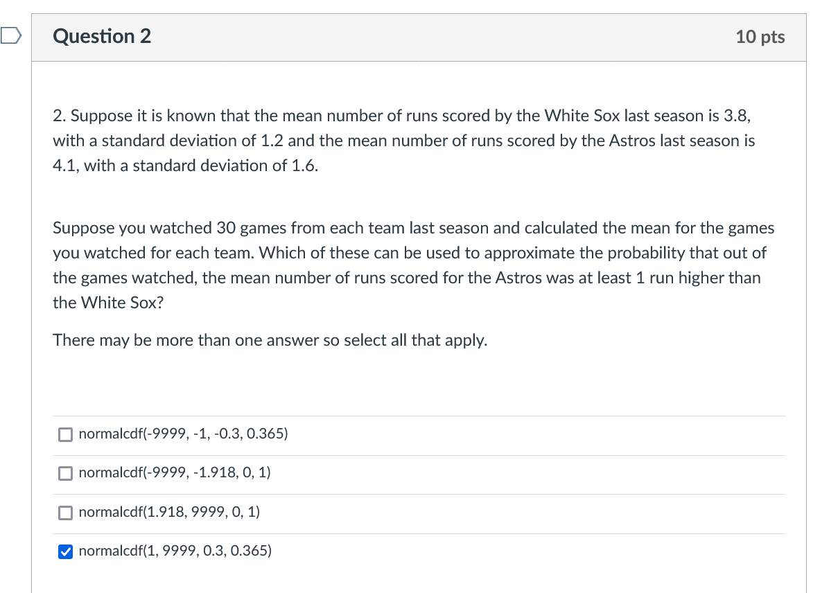 Solved 2. Suppose it is known that the mean number of runs | Chegg.com