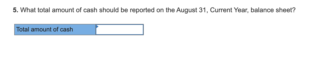 Solved The August, current year, bank statement for Allison | Chegg.com