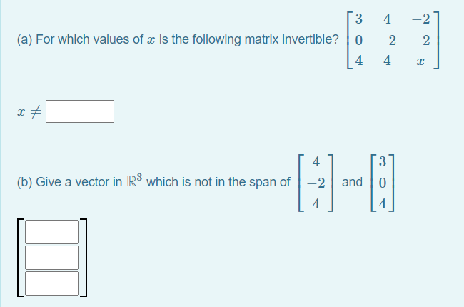 Solved 4 3 4 (a) For which values of x is the following | Chegg.com