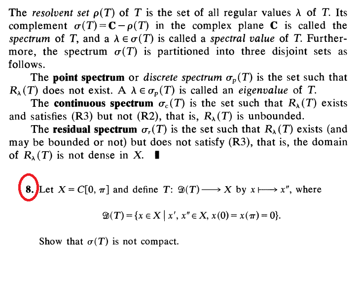 Solved The resolvent set p(T) of T is the set of all regular | Chegg.com