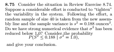 Solved Question: Consider the situation in Review Exercise | Chegg.com
