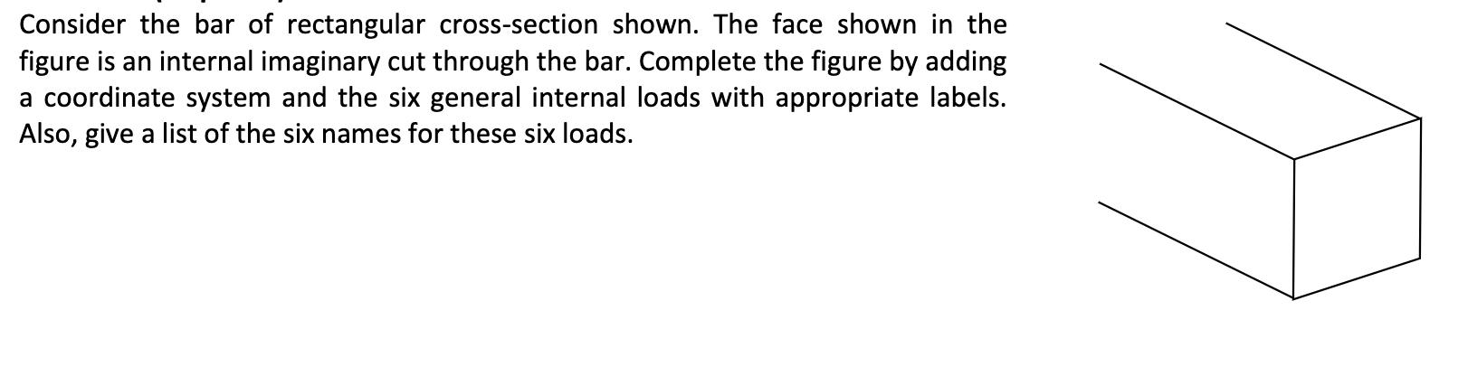 Solved Consider the bar of rectangular cross-section shown. | Chegg.com