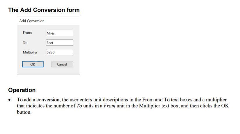 Calculate conversions For this project, you'll | Chegg.com