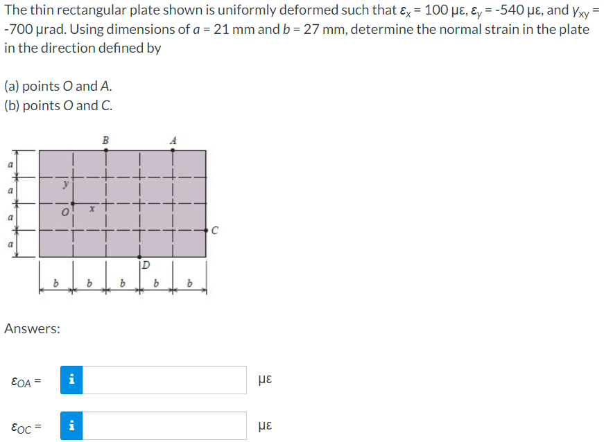 Solved The thin rectangular plate shown is uniformly | Chegg.com