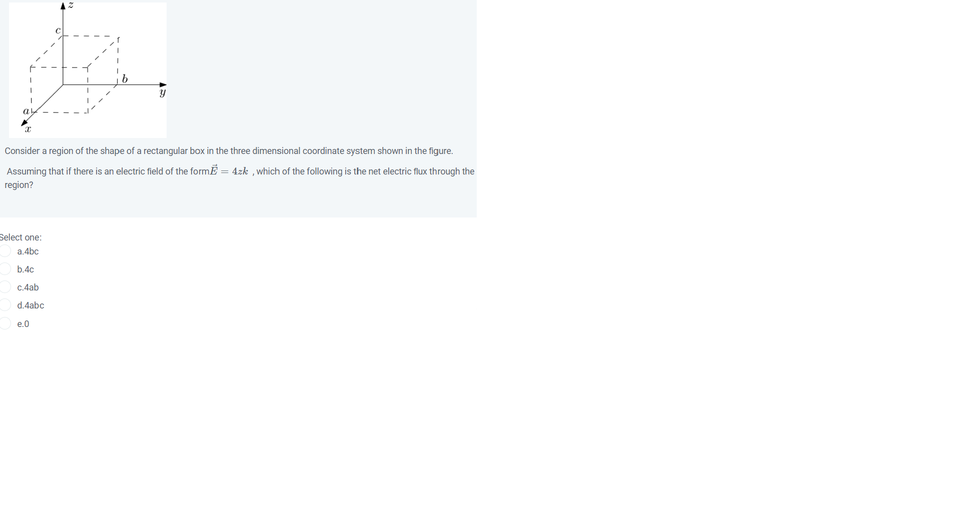 Solved Consider a region of the shape of a rectangular box | Chegg.com