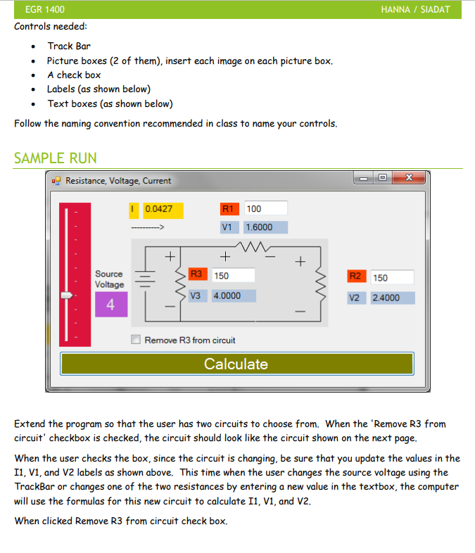 Solved Problem: In this lab, you will write a visual C# | Chegg.com