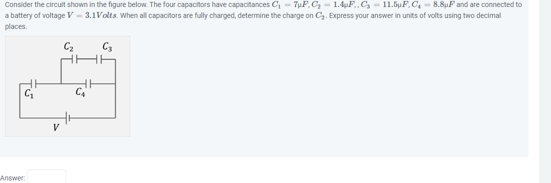 Solved Consider the circuit shown in the figure below. The | Chegg.com