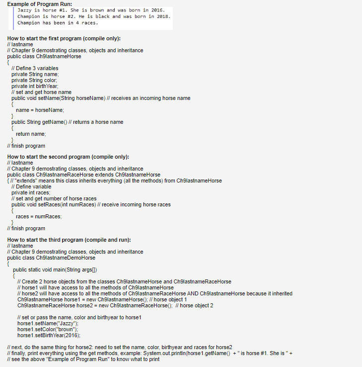 Create 3 short programs that demonstrate the | Chegg.com