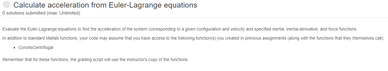 Solved Calculate acceleration from Euler-Lagrange | Chegg.com