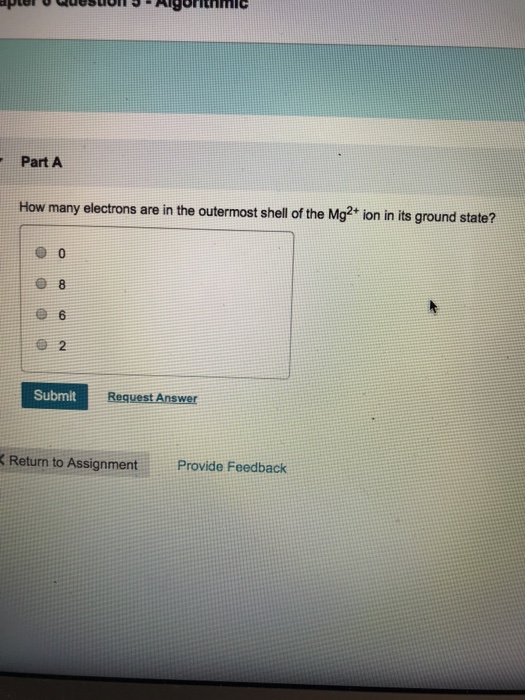 Solved Part A How many electrons are in the outermost shell | Chegg.com