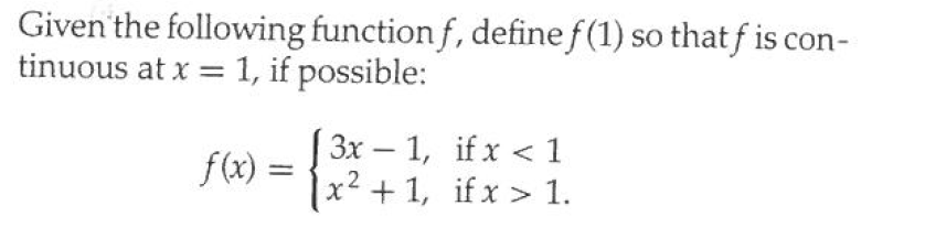 Solved Given The Following Function F ﻿define F 1 ﻿so That