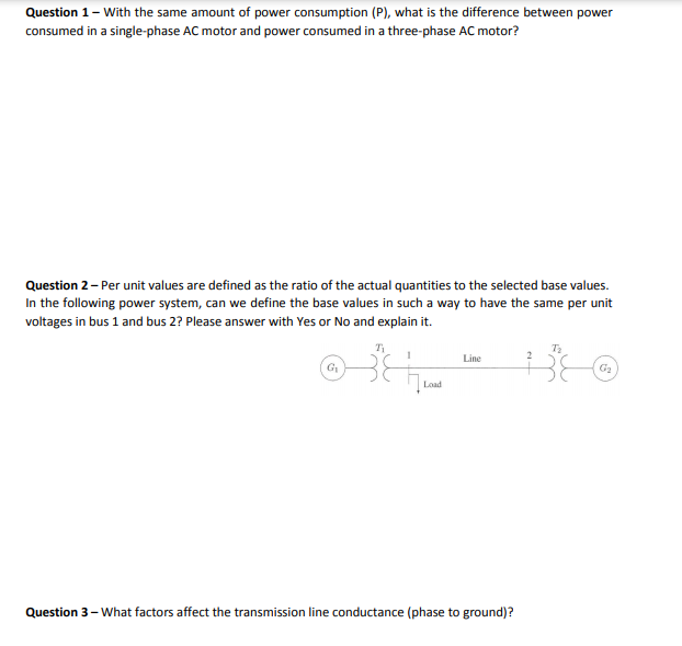 Solved Question 1 - With the same amount of power | Chegg.com