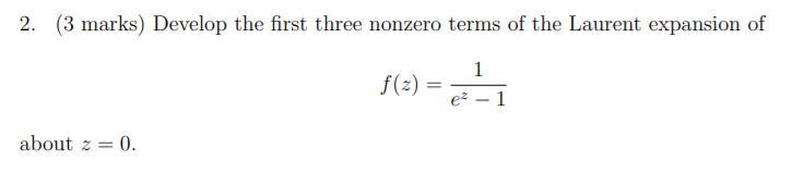 Solved 2. (3 marks) Develop the first three nonzero terms of | Chegg.com