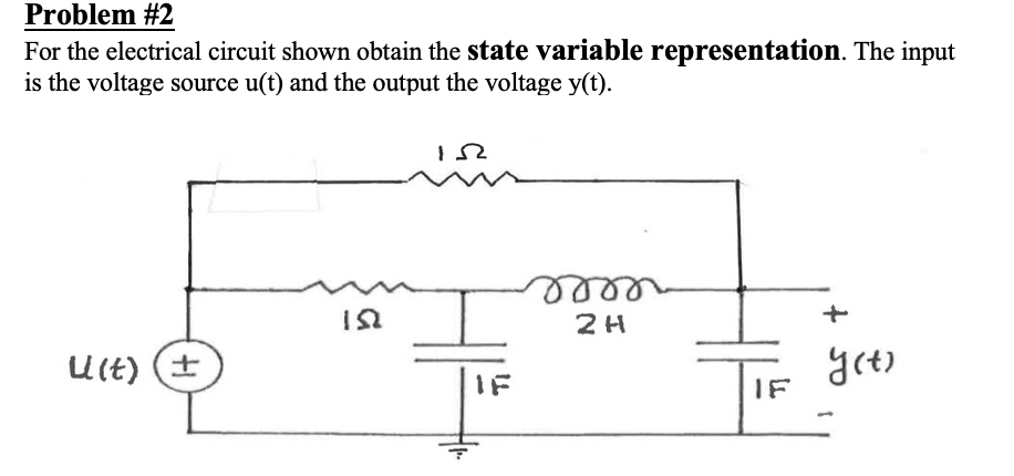 Solved Problem #2 For the electrical circuit shown obtain | Chegg.com