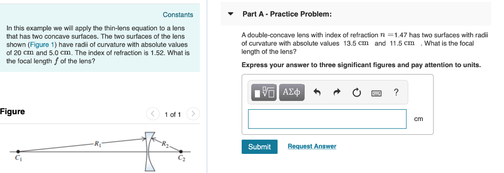 Solved Constants Part A - Practice Problem: In this example | Chegg.com
