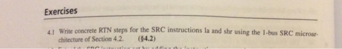 Solved Write concrete RTN steps for the SRC instructions | Chegg.com
